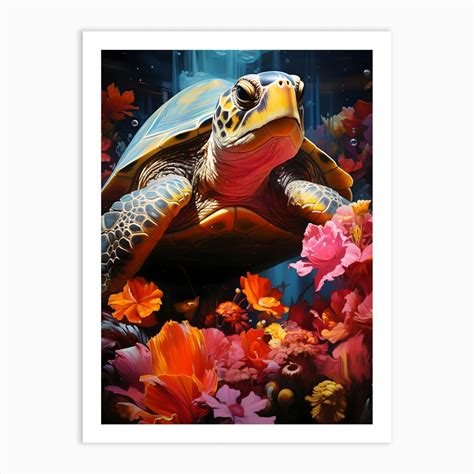 Sea Turtle Art Print By Gutyz Designs Fy