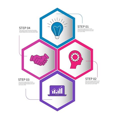 Premium Vector Gradient Process Infographic Template