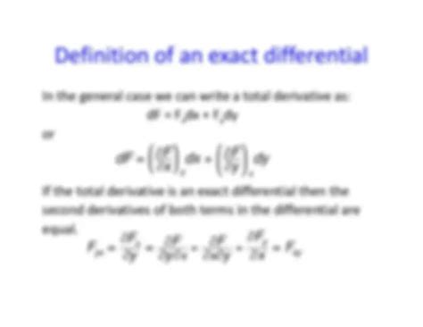 Thermodynamics State Functions Expressed In Different Form Class