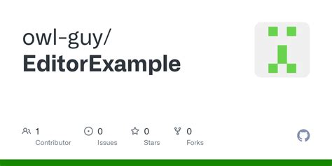 GitHub Owl Guy EditorExample