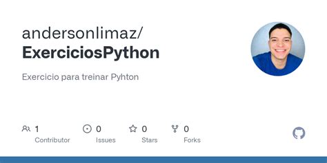 Github Andersonlimaz Exerciciospython Exercicio Para Treinar Pyhton