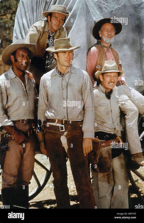 Rawhide Cbs Tv Western Series 1959 1965 From Left Raymond St Jacques Eric Fleming Clint
