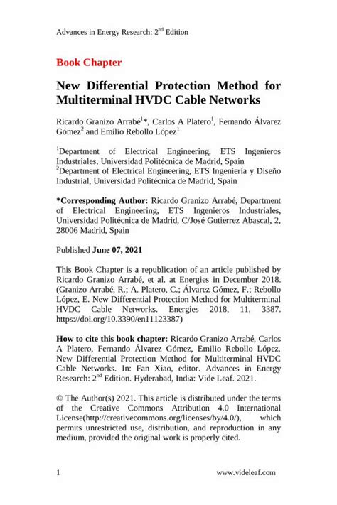 Pdf New Differential Protection Method For Multiterminal Hvdc