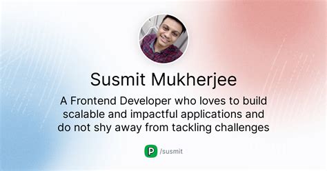 Resume Of Susmit Mukherjee • Peerlist