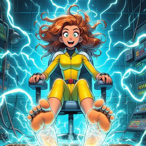 Aprils Feet Being Electro Tickled Ai By Tjcyber47 On Deviantart