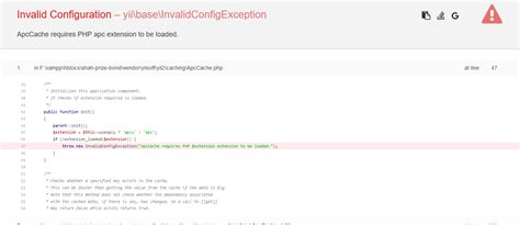 Yii2 Invalid Configuration ApcCache Requires PHP Apc Extension To Be Loaded Stack Overflow
