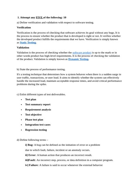 Ste Pdf Software Testing Software Bug