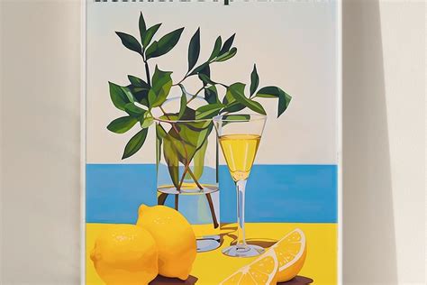 그림·사진 아트월 드로잉 컬러풀 전시 포스터 갤러리 그림 인테리어 액자레몬 마티니 오늘의집 쇼핑