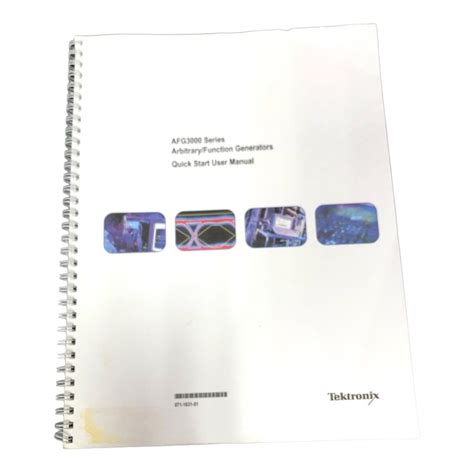 Tektronixi Afg3000 Arbitray Function Generators Quick Start User Manual