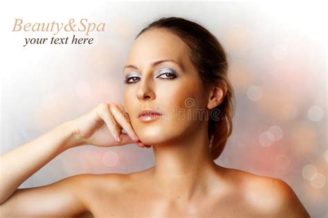 Beauty Portrait Of Cute Beautiful Woman Stock Image Image Of Portrait Health