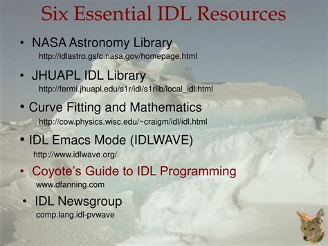 Ppt Coyotes Guide To Idl Programming Powerpoint Presentation Free Download Id 6894618