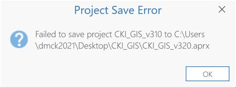 Arcgis Pro V300 Project Save Error Failed To Esri Community
