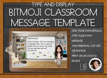 Bitmoji Classroom Template By The Teaching Template TPT