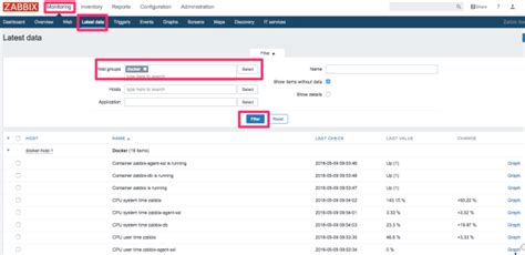 Zabbixでdockerコンテナを簡単に監視する Developersio