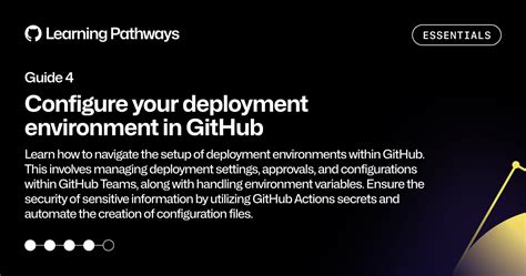 configure your github environment for deployment github resources
