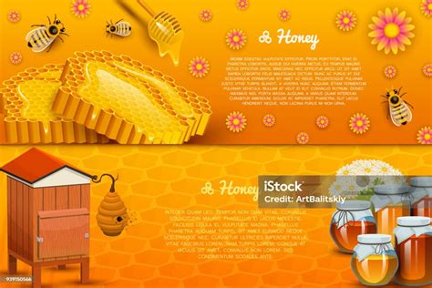 꿀 또는 자연 농장 제품입니다 양 봉 또는 정원입니다 건강 유기농 과자 의학 삽화 농업 꿀벌에 의해 요리 벌집에 음식입니다