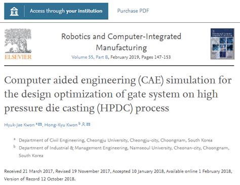 computer aided engineering cae simulation for the design optimization
