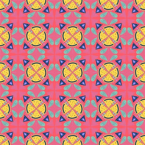 Premium Vector Fruit Christmas Tree Leaves Seamless Pattern