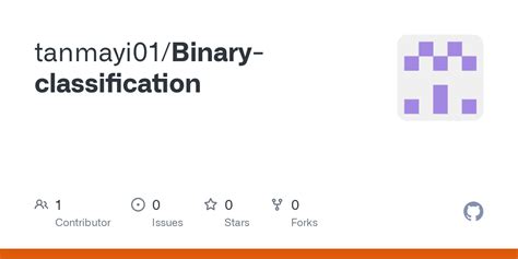 Github Tanmayi01binary Classification