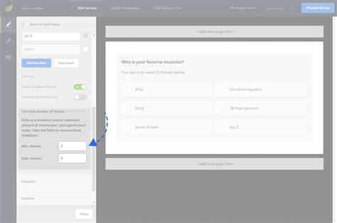 How To Limit The Number Of Choices In A Multiple Choice Question Surveyhero Help Center
