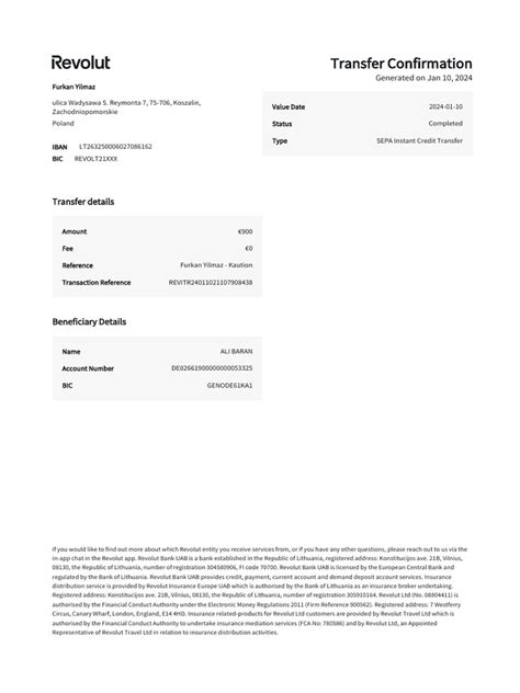 Transaction Confirmation Report En Us 235c42 Pdf Banks Insurance
