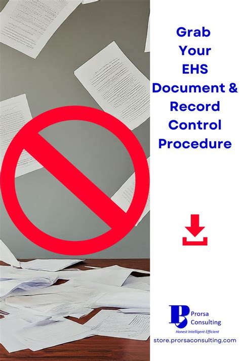 Ehs Document And Record Control Procedure Management Systems Safety Management System