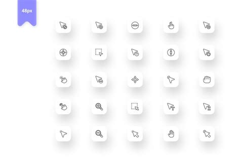 Cursors Icons Icons Ft Cursor And Click Envato