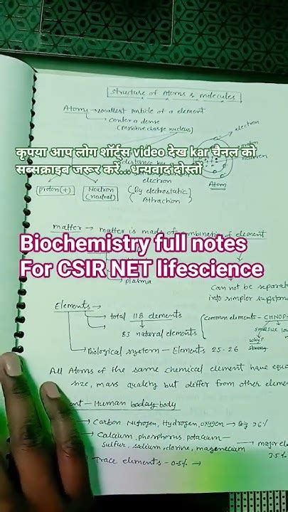 Biochemistry Full Short Notes Youtube