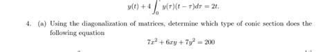 solved a ﻿using the diagonalization of matrices determine