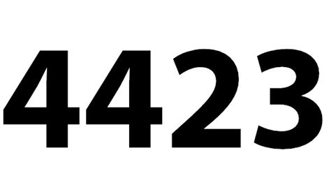 Zahl 4423