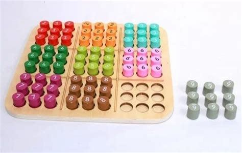 Smartcraft Colored Sudoku Wooden Sudoku Board Game Set Coding Puzzle