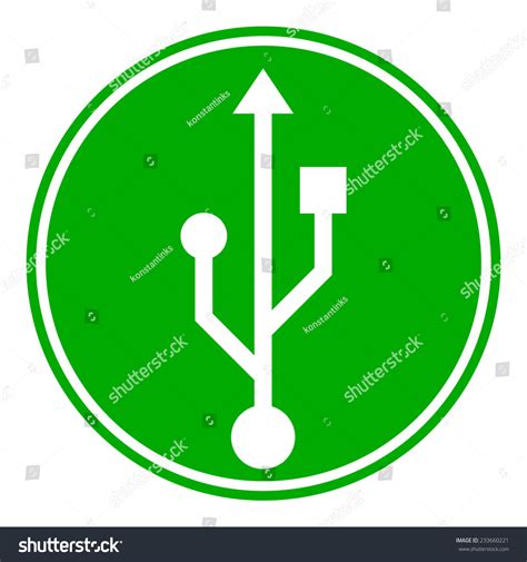 Usb Button On White Background Vector เวกเตอร์สต็อก ปลอดค่าลิขสิทธิ์ 233660221 Shutterstock