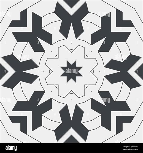 Seamless Pattern Black And White Abstraction On White Background Of An