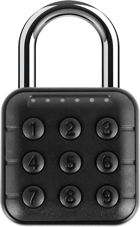 Combination Lock 6 Digit Password Locker Lock Aluminum Alloy Code Digital Padlock Push Button