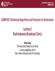 Distributed Algorithms and Protocols for Blockchains: | Course Hero