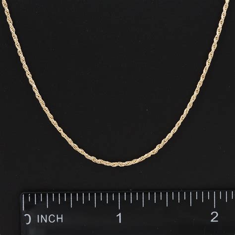 14k Rope Chain Necklace Ebth