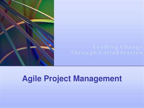 PPT Agile Project Management PowerPoint Presentation Free Download ID 1659328