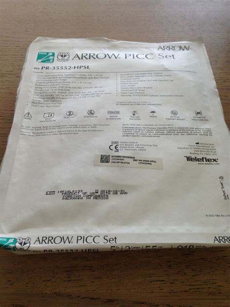 New Arrow Pr 35552 Hpsl Picc Set 55cm X Disposables General For