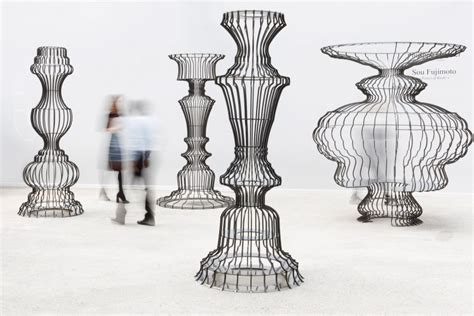 sou fujimoto creates ornate bookshelves for basel installation
