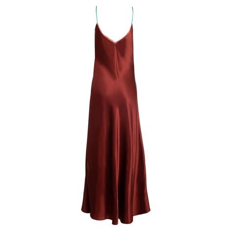 Copper Lace Trim Maxi Slip Dress Slip Dress Maxi Slip Dress Sequins