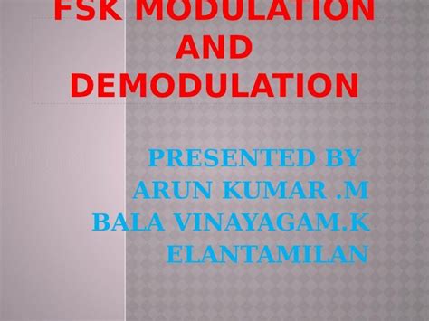 PPTX FSK Modulation Ppt DOKUMEN TIPS