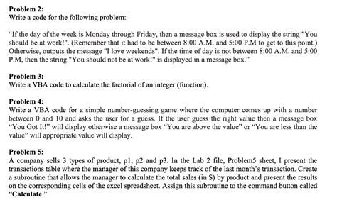 Solved Problem Write A Code For The Following Problem Chegg