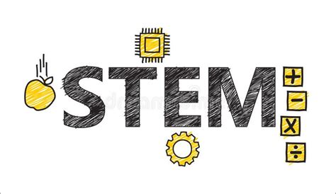 Science Technology Engineering Mathematics Freehand Stock Illustrations 6 Science Technology