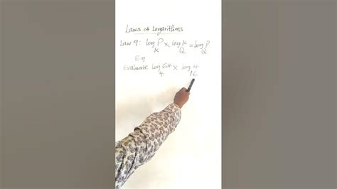 Solve Logarithmic Equations In Easy Steps Maths Logarithm Shorts Youtube