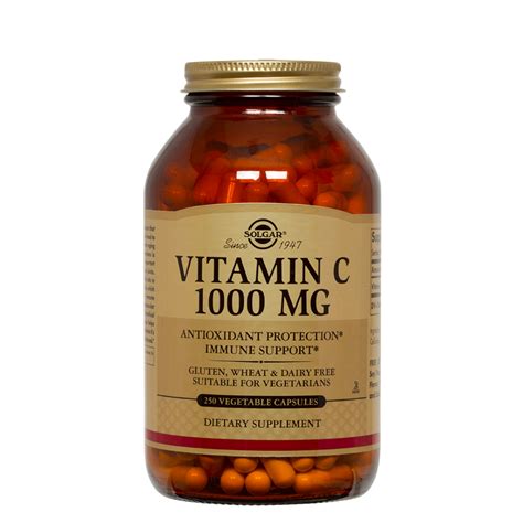 Vitamina C 1000 Mg Solgar 250 Caps Set Point Chile