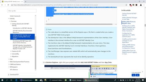 Asp Net Identity Part 1 Youtube