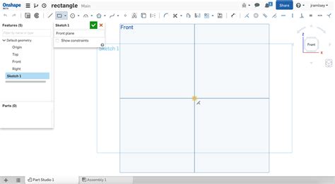 How To Turn A Diagonal Line Into A Rectangle Onshape