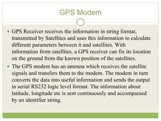 GPS Based Tracking System PPTX