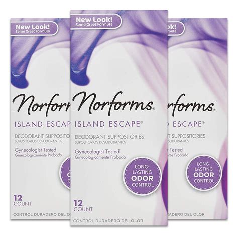 Norforms Suppositories Island Escape 12 Ct Pack 3
