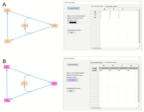 Structural Analysis Plugin A Compute And Show The Stoichiometry Download Scientific Diagram
